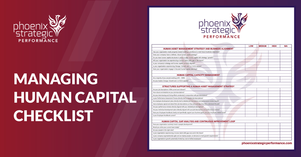Human Capital Checklist | Managing Human Capital Risk Checklist